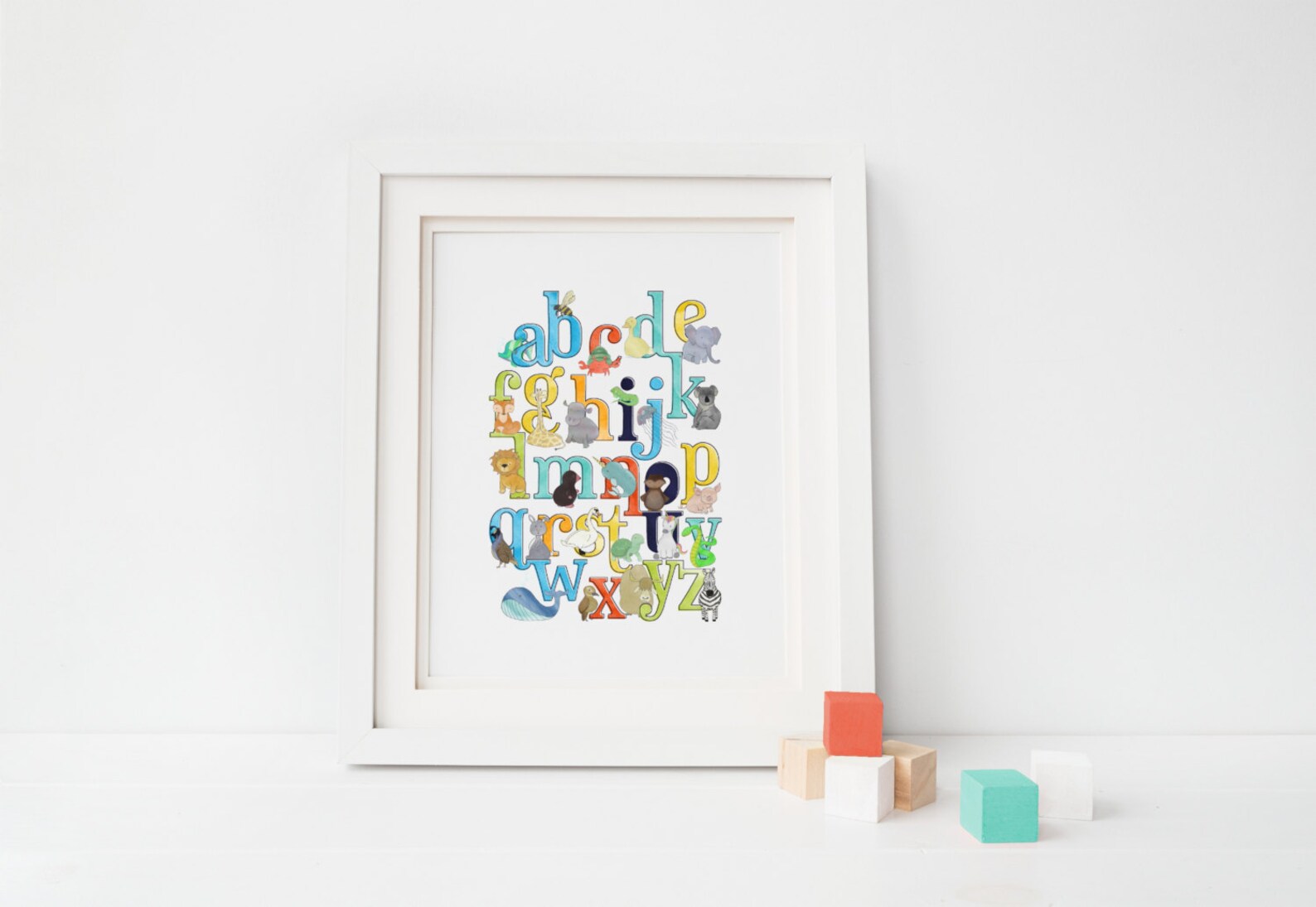 ABC I Love You Printable Alphabet Illustration Print - Etsy