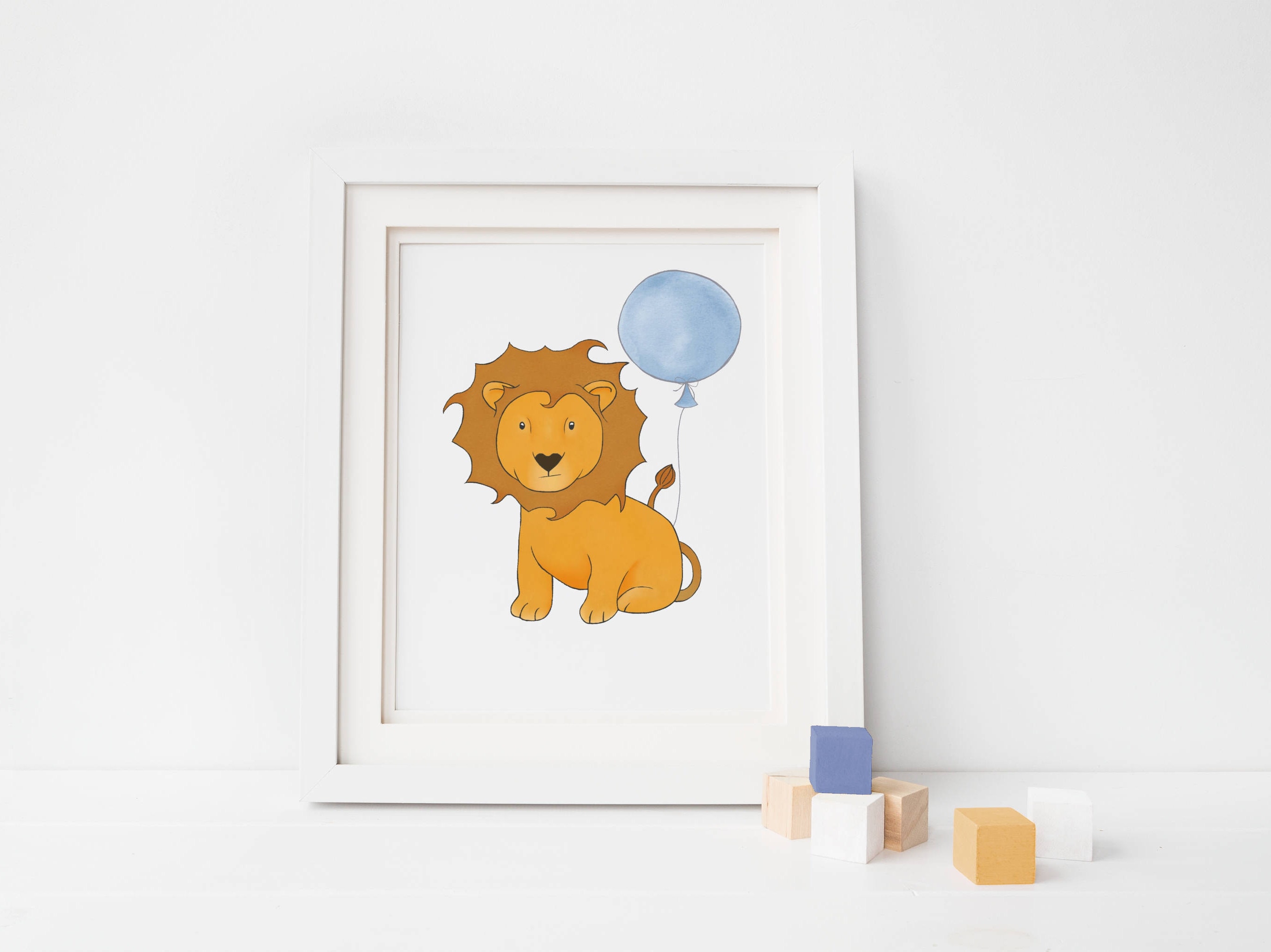 Nursery Lion Print - African Lion Print for Your Safari Nursery Art ...