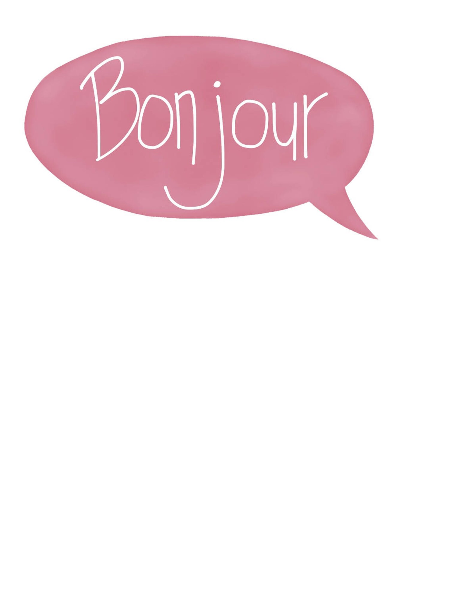 Bonjour Sign Hello in Many Languages Fine Art Print Speech | Etsy