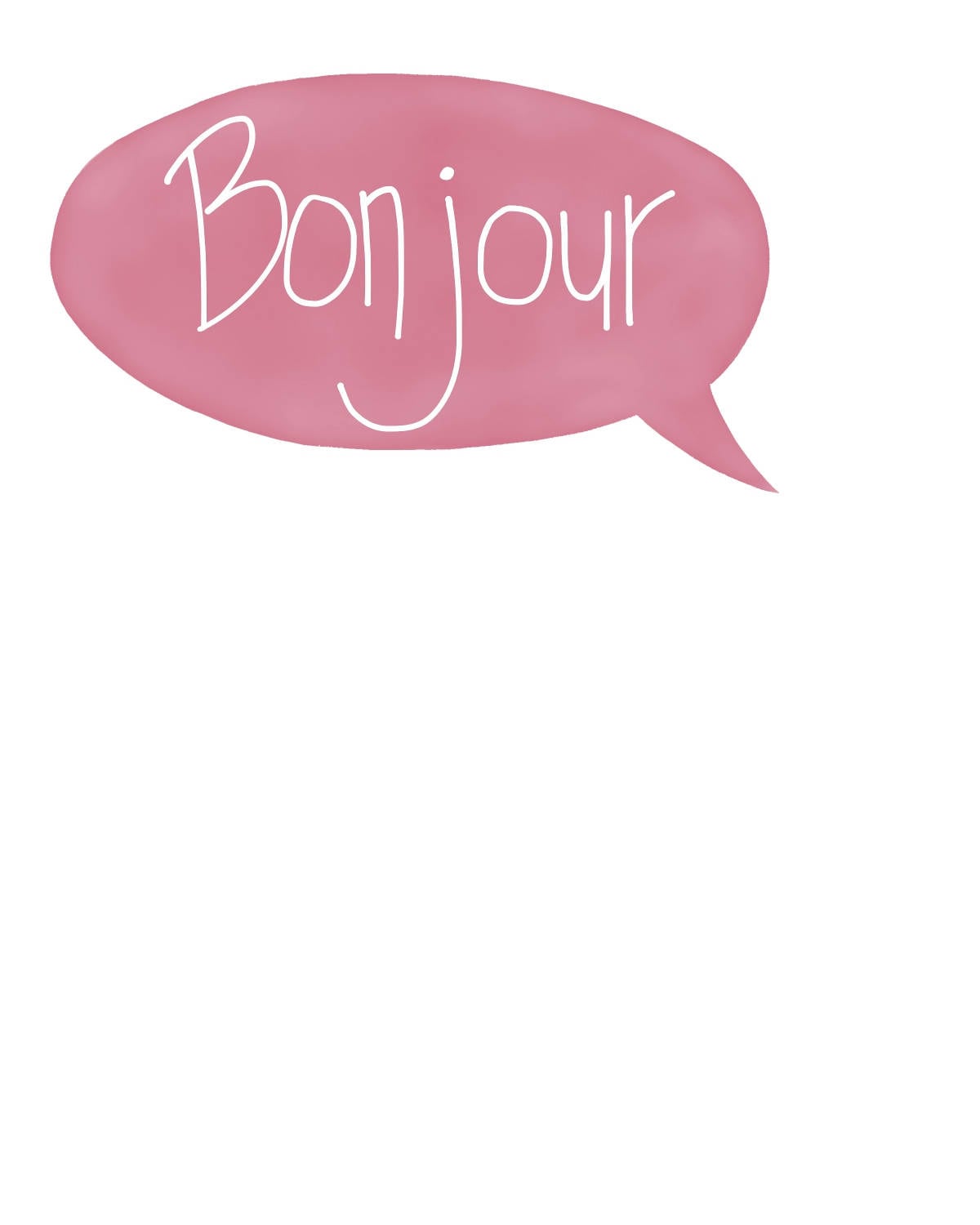 Bonjour Sign Hello in Many Languages Fine Art Print Speech | Etsy
