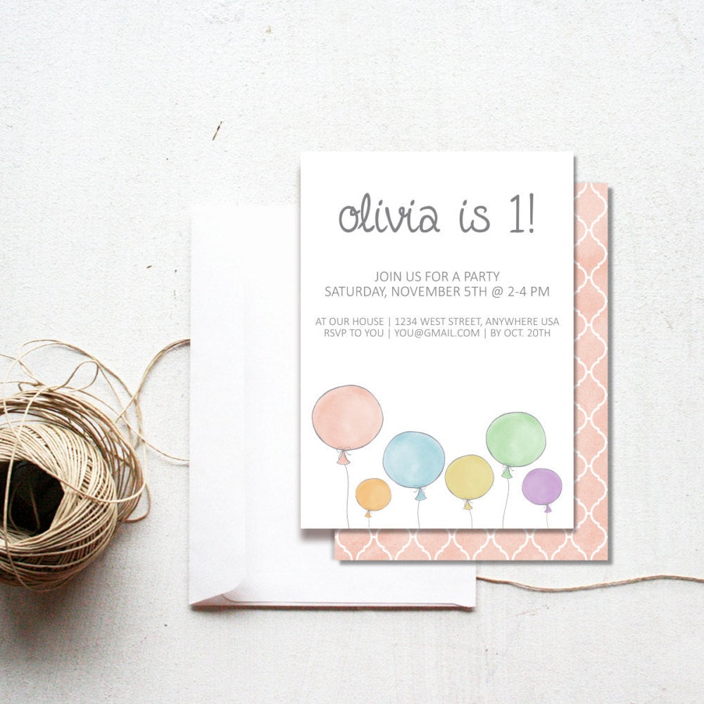 Custom Birthday Invitation Design Custom Invitation Design | Etsy