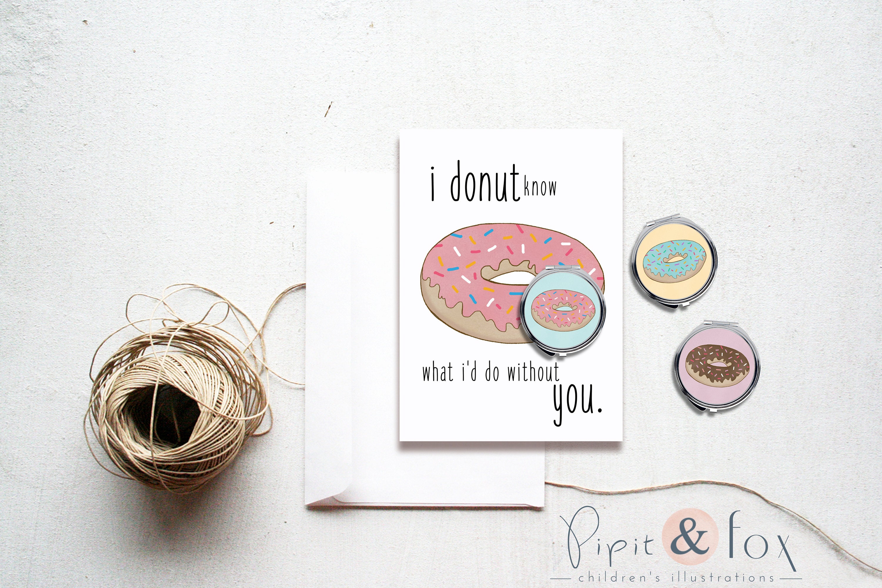 Funny Love You Card I Donut Know What I'd Do Without You | Etsy