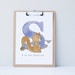 S is for Squirrel - Alphabet Illustration Print, Nursery Art, Kid's ...