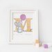 M is for Mouse - Alphabet Illustration Print, Nursery Art, Kid's Decor ...