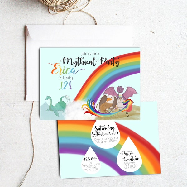 Mythical Creatures Birthday Party - Etsy