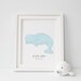 Baby Beluga Whale - Illustration Print, Nursery Art, Kid's Decor ...