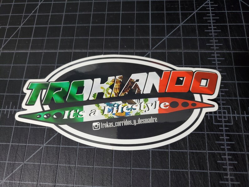 Mexico Trokiando Lifestyle Sticker, Mexico Themed, Truck Scene ...