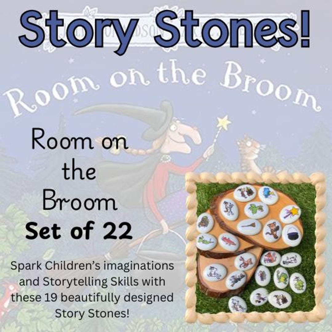 Room on the Broom - Set of 22 Story Stones! - Etsy
