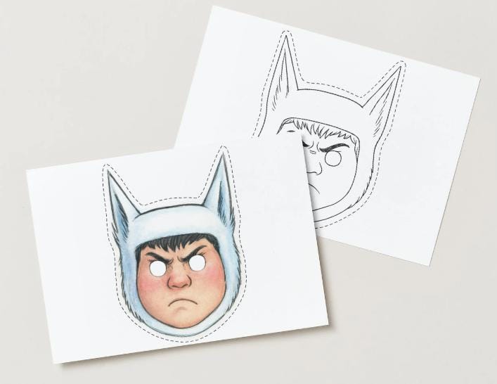 Where the Wild Things Are – Character Masks Printable Set - Etsy