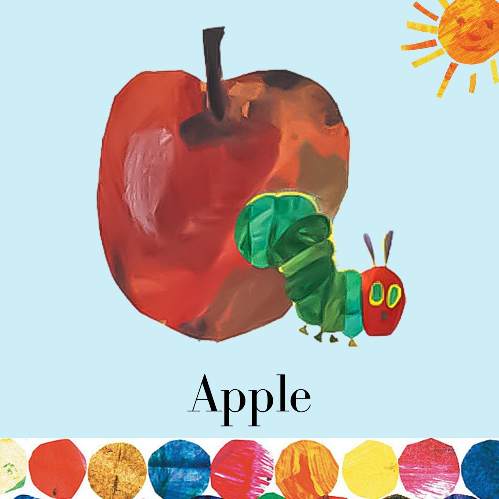 The Very Hungry Caterpillar - Set of 25 Flashcards/posters - Etsy