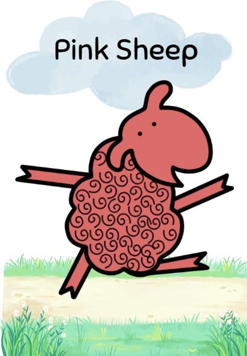 Where is the Green Sheep? Flashcards - Set of 14 - Etsy Australia