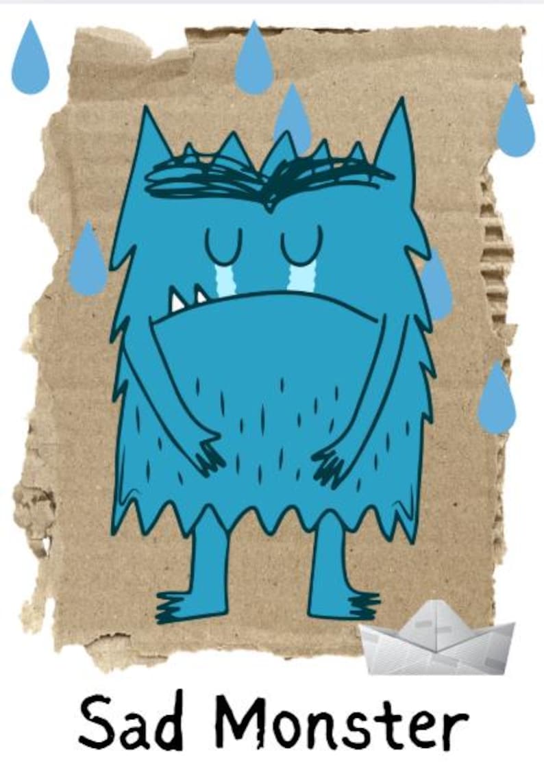 The Colour Monster - Set of 25 High Quality Flashcards - Etsy Australia