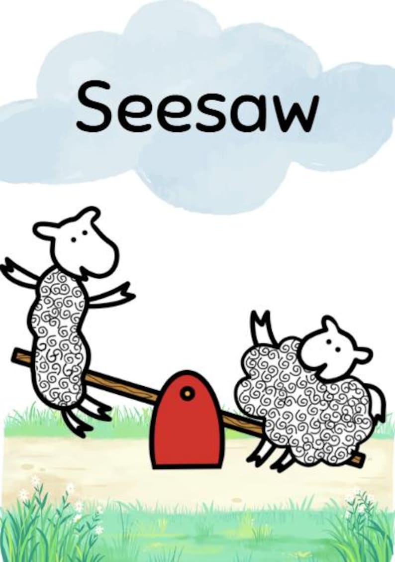 Where is the Green Sheep? Flashcards - Set of 14 - Etsy