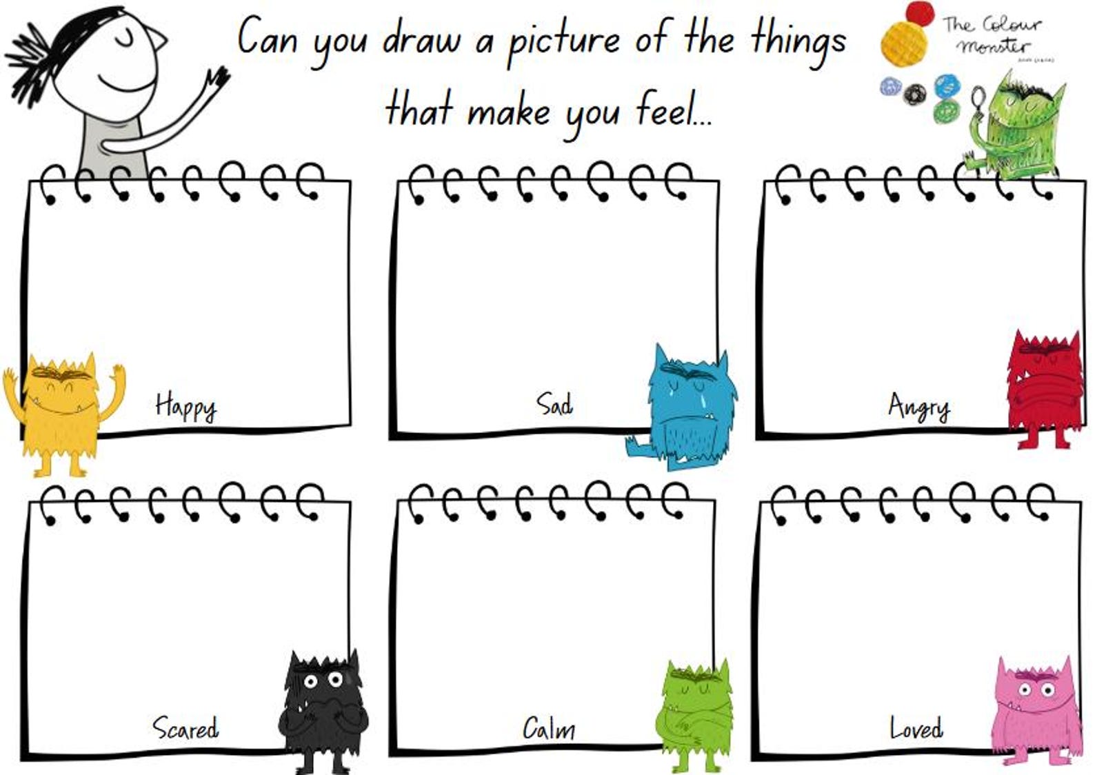 The Colour Monster - Activity and Poster Set - 18 Pages! - Etsy