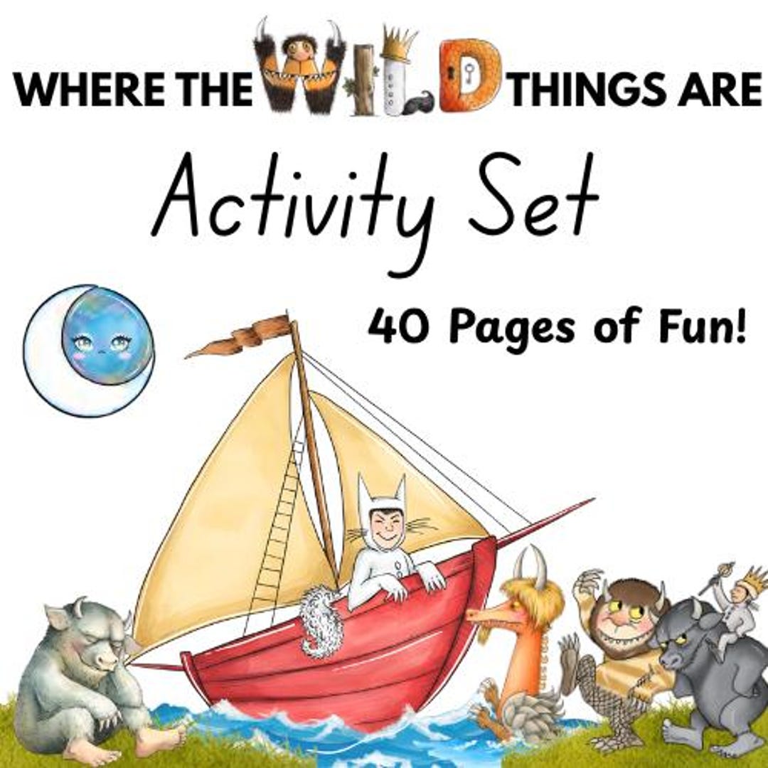 Where the Wild Things Are – 40 Page Printable Activity Set - Etsy
