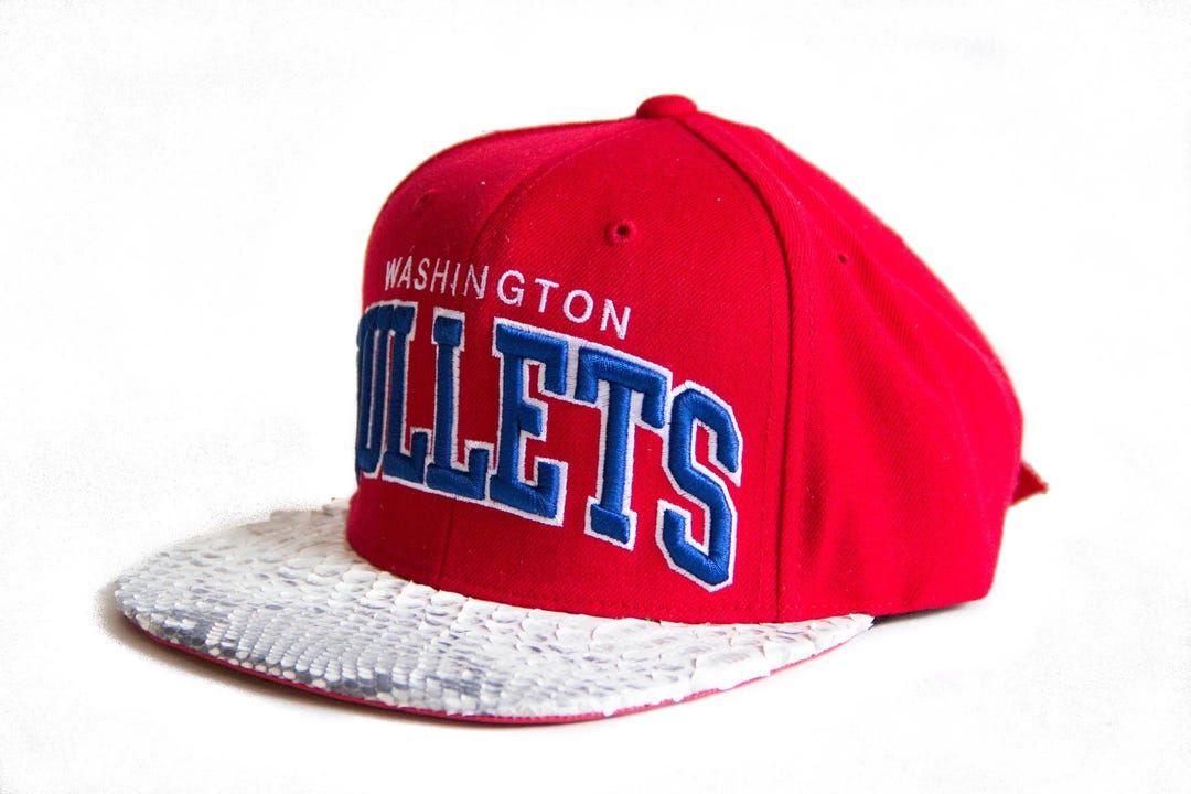 Mitchell & Ness Washington Bullets Arch Logo Strapback - Etsy