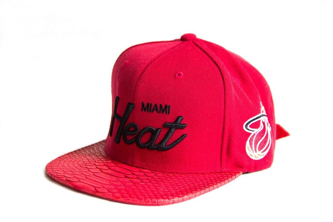 Mitchell & Ness Miami Heat Special Script Strapback - Etsy