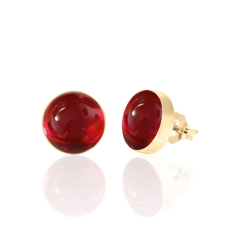 Ruby Earrings - Etsy