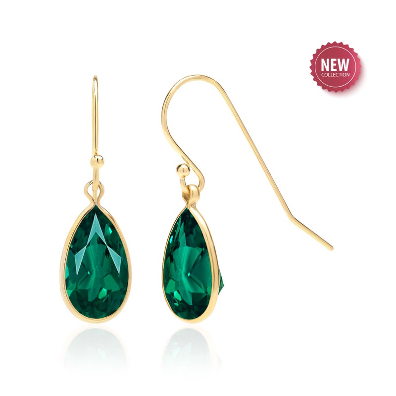 Emerald Drop Earring - Etsy