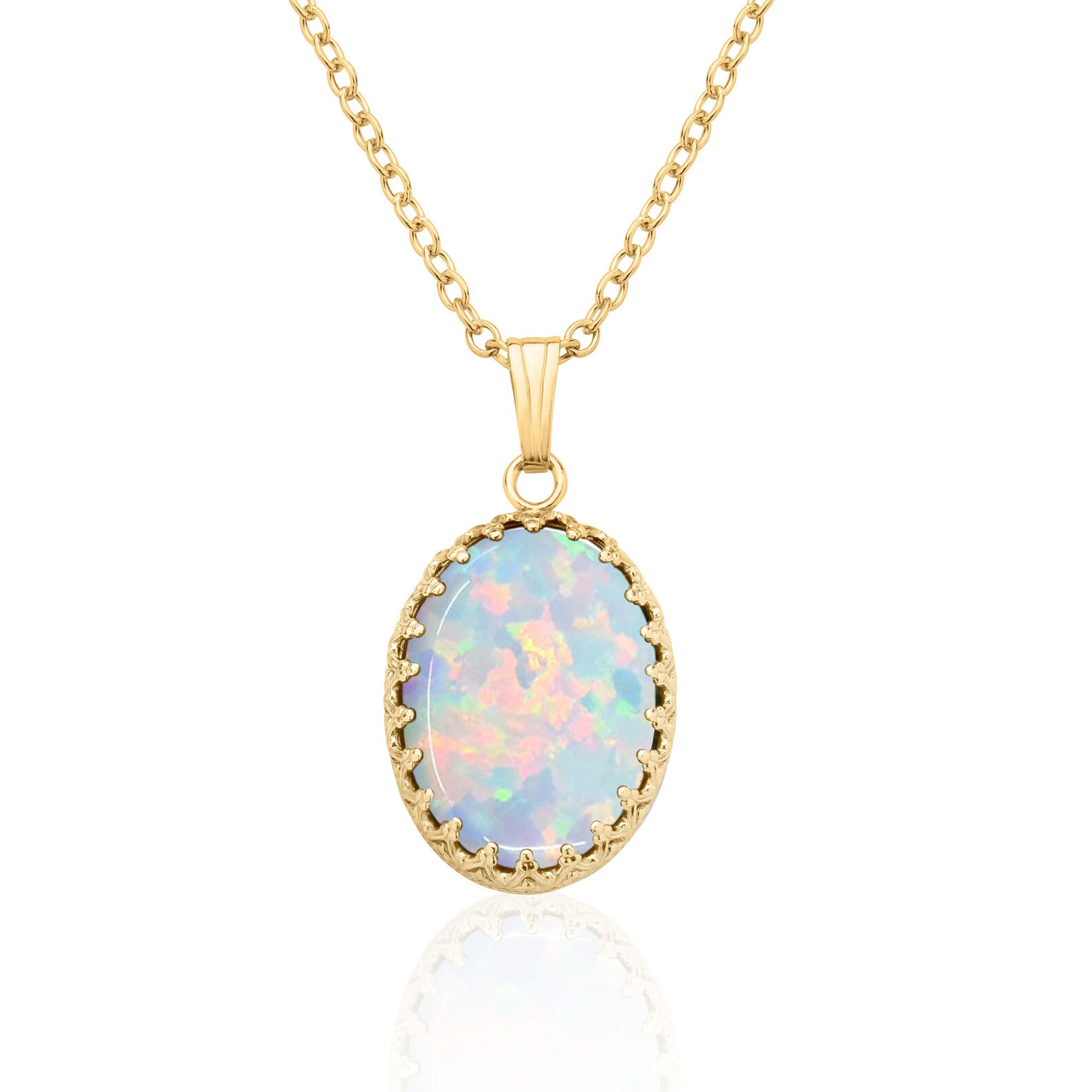 Large Ruby Pendant Necklace for Women in 14K Gold Filled or - Etsy