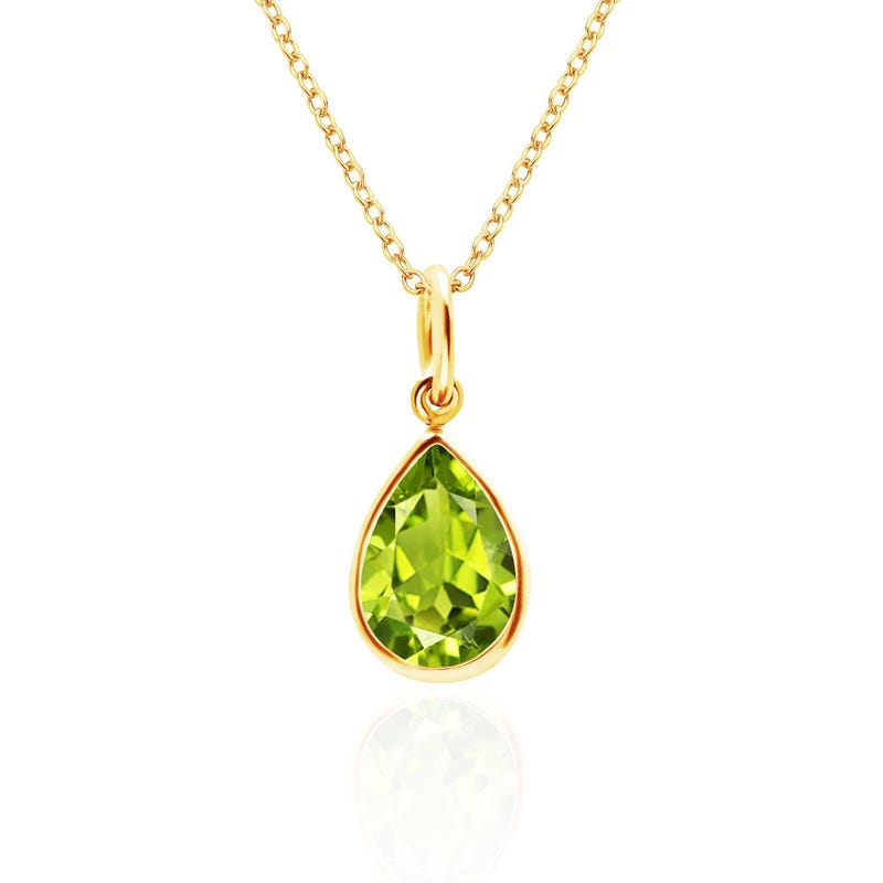 Peridot Necklace Pendants - Etsy