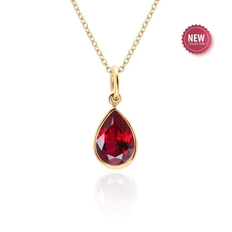 Real Ruby Necklace - Etsy