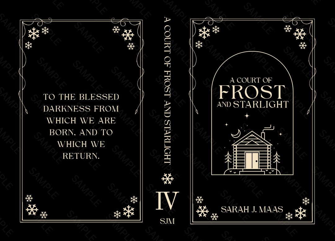 ACOFAS by Sarah J Maas Book Cover Design for Book Binding/rebinding ...