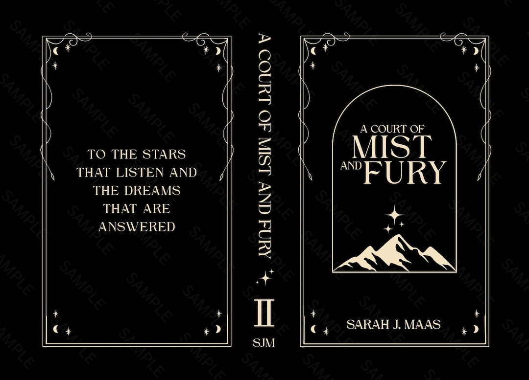 ACOMAF by Sarah J Maas Book Cover Design for Book Binding/rebinding ...