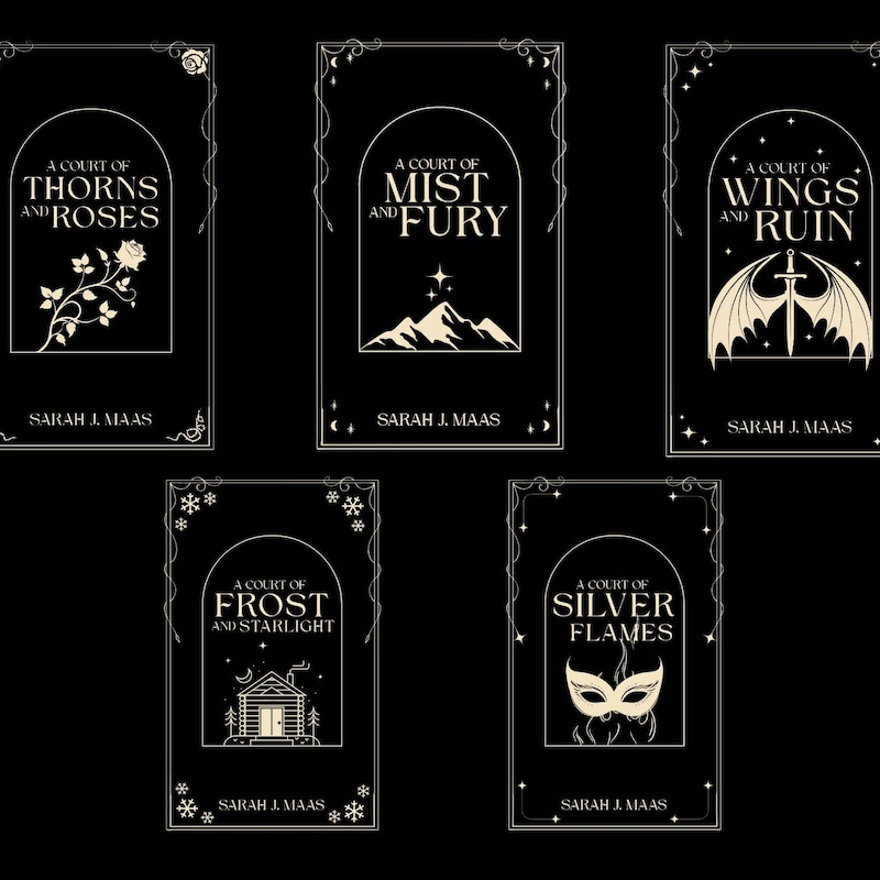 Book Dust Covers for Acotar - Etsy