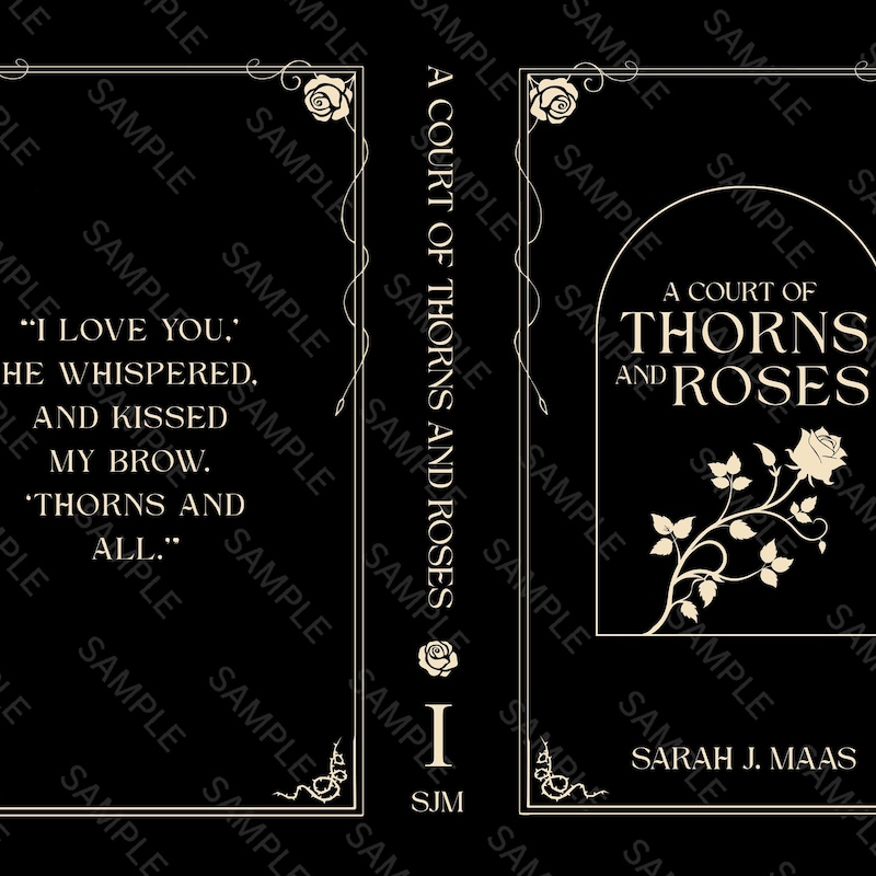 Book Binding Acotar Cover - Etsy