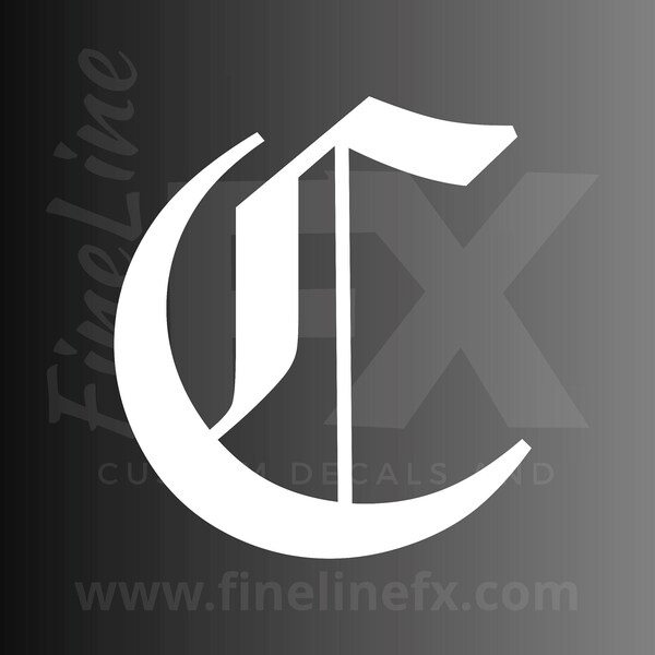 Vinyl Letter C Decal - Etsy