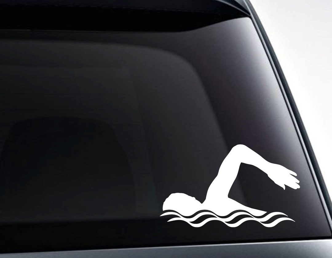 Swimmer Swimming Vinyl Decal Sticker / Decal for Cars, Laptops ...