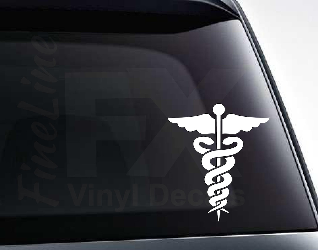Caduceus Medical Symbol Decal / Vinyl Decal Sticker for Cars, Laptops ...