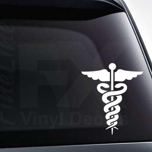 Caduceus Medical Symbol Decal / Vinyl Decal Sticker for Cars, Laptops ...