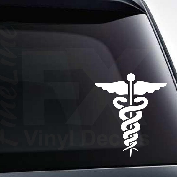 Caduceus Decal - Etsy