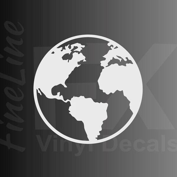 Globe Decal - Etsy