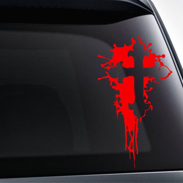 Cross Decal - Etsy
