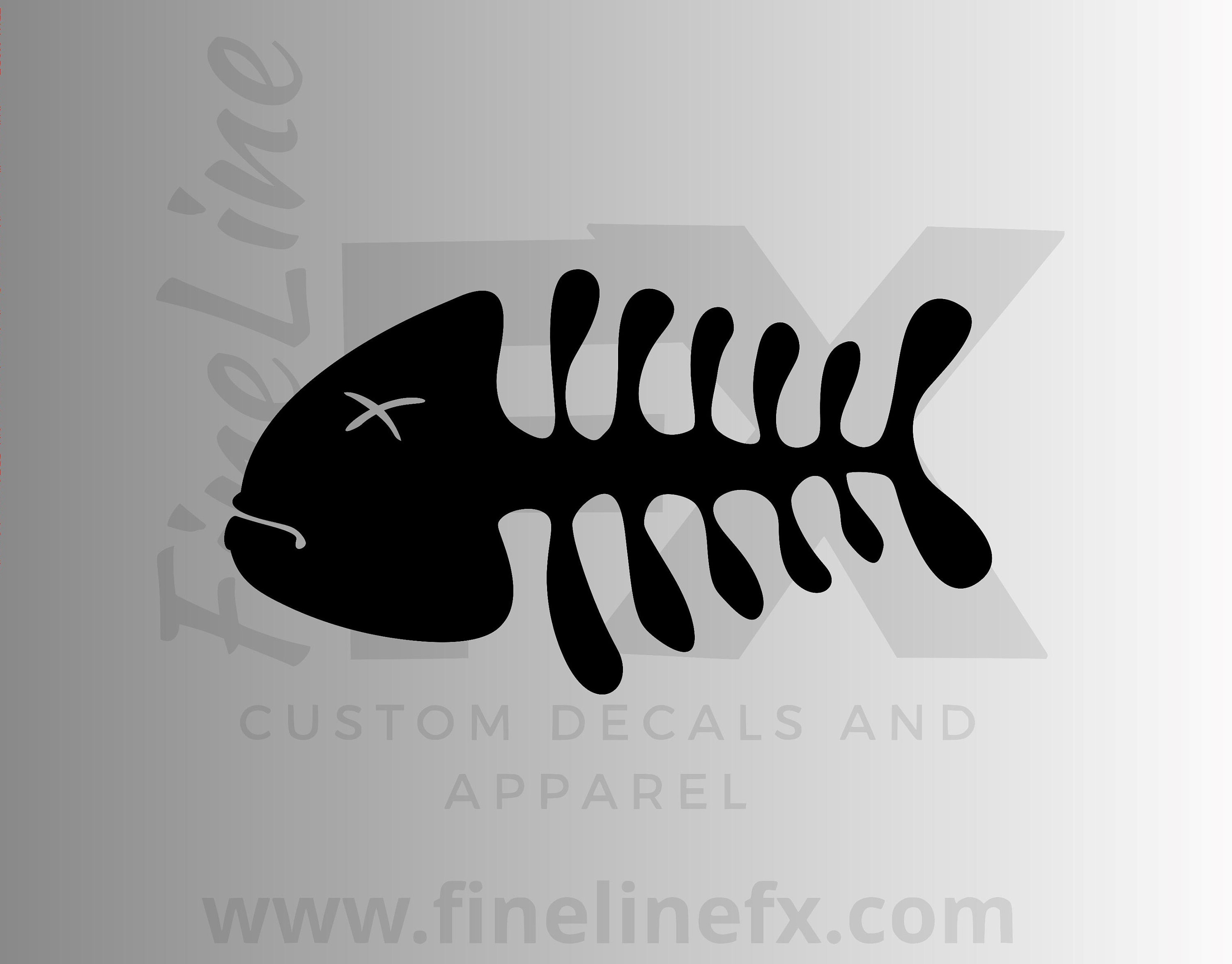 Fish Skeleton Decal