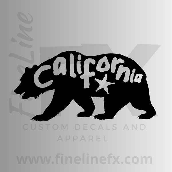 California Car Decal - Etsy