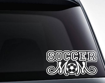 Soccer Mom Decal, Decal for Soccer Mom, Sports Mom Decal, Decal for Mom ...