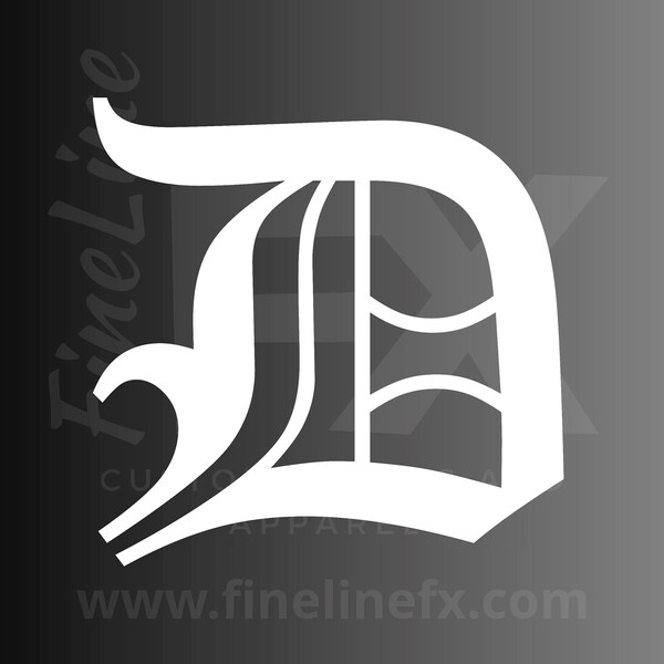 Old English D - Etsy