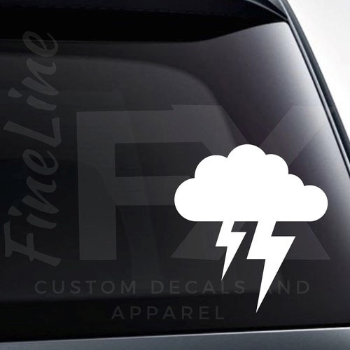 Lightning Bolt Vinyl Decal Sticker - Etsy