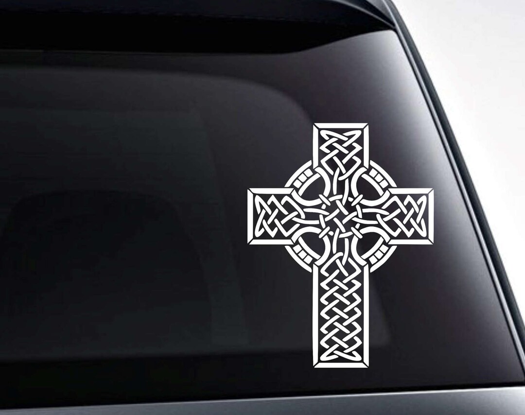 Celtic Irish Cross Vinyl Decal Sticker - Etsy