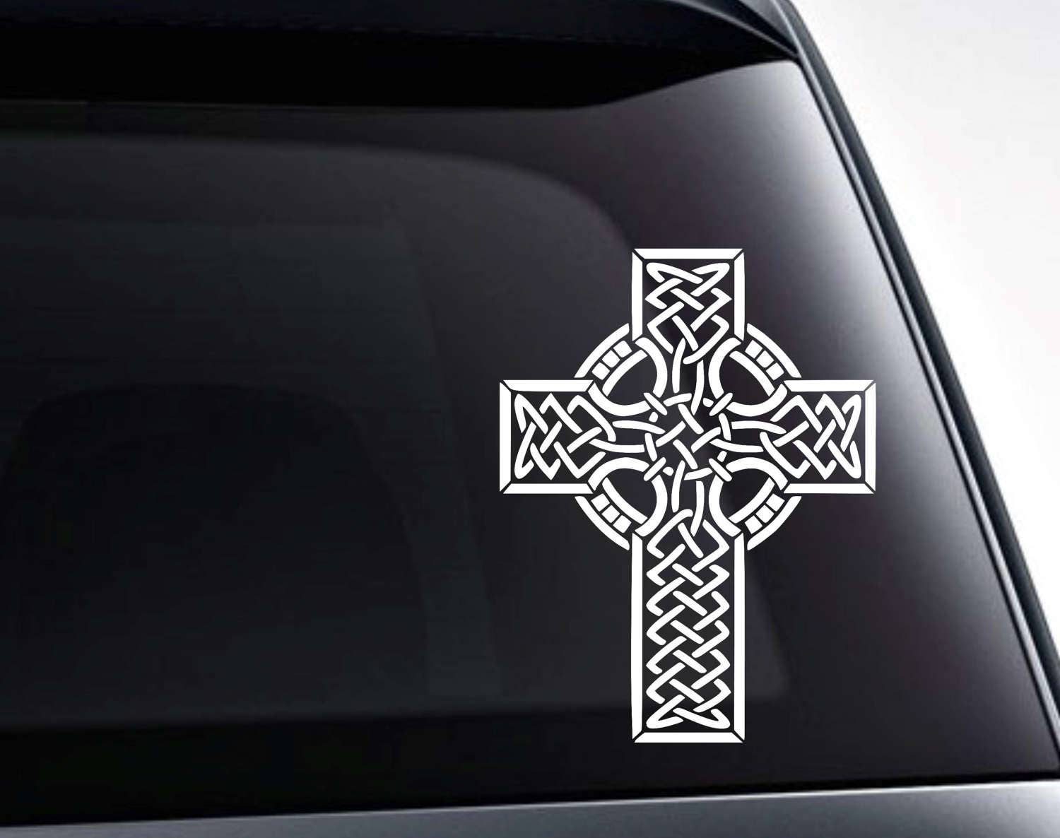 Celtic Irish Cross Vinyl Decal Sticker | Etsy