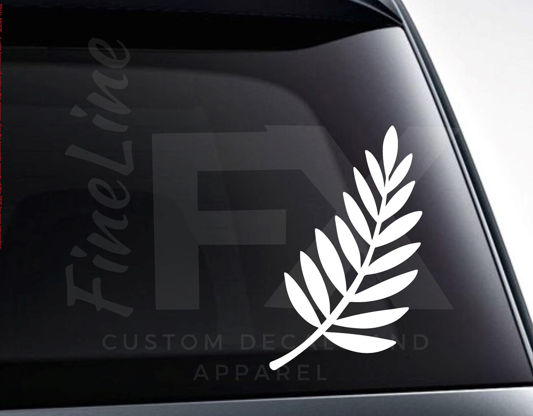 Fern Leaf Vinyl Decal Sticker / Decal for Cars Laptops - Etsy