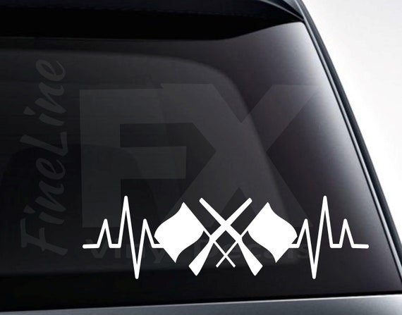 Color Guard Marching Band Flags Rifles Heartbeat Vinyl Decal - Etsy UK