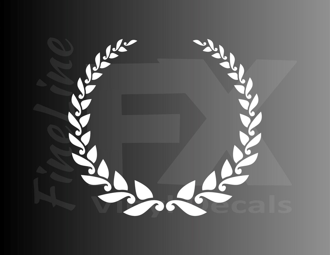 Laurel Wreath Greek Award Vinyl Decal Sticker / Car Laptop Tumbler ...