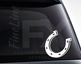 Horseshoes Horse Farm Farrier Decal Sticker for Car, Truck, Motorcycle ...