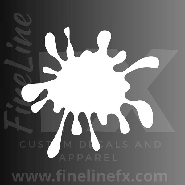 Paint Splat Decal - Etsy