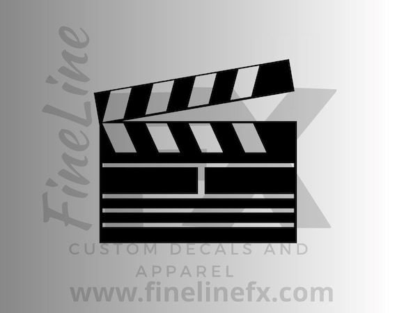 Movie Director's Clapperboard Vinyl Decal Sticker | Etsy